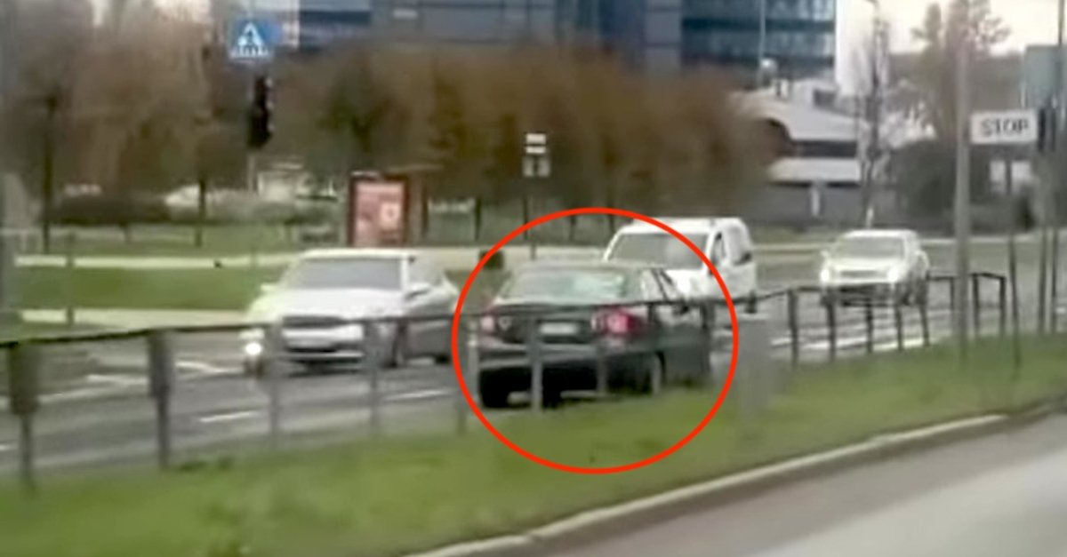 Video: Skanstes ielā autovadītājs netraucēti brauc pa pretējo joslu