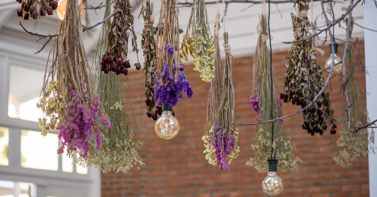 Aromātiskas buntītes un zaļumi telpā: kaltēti augi kā interjera odziņa