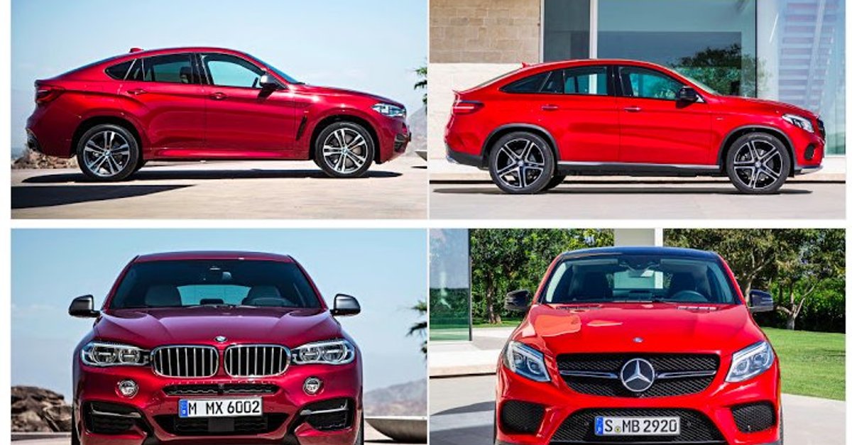 Salīdzini pats: 'BMW X6' un 'Mercedes-Benz GLE Coupe'