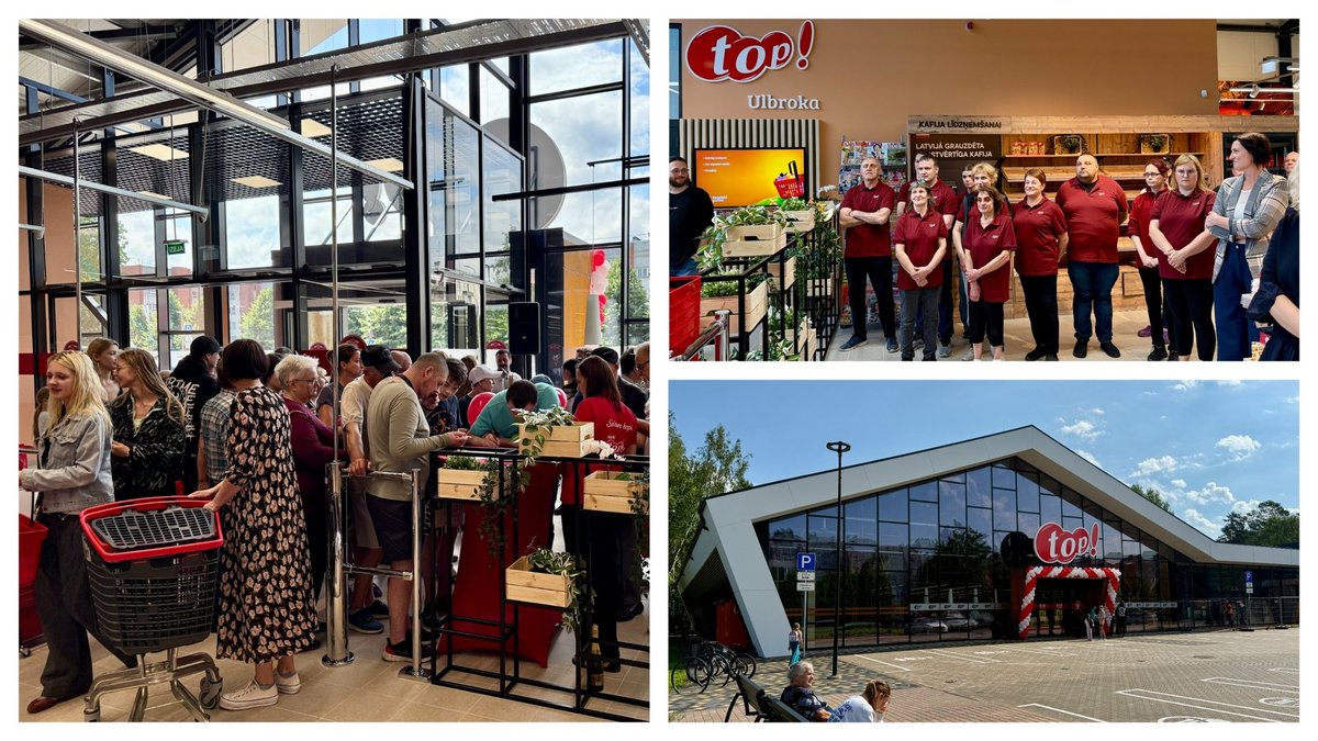 Foto: Ulbrokā atvērts "top!" veikals, kura tapšana ilga vairākus gadus ...