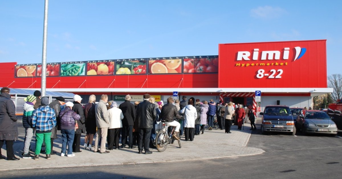 Оборот супермаркетов Rimi и Supernetto превысил 570 миллионов латов