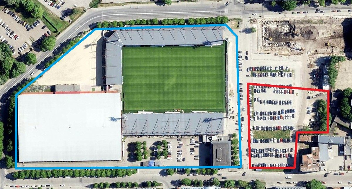 Stadiona nebūs? Pārdota daļa no "Skonto" kompleksa teritorijas Rīgas centrā