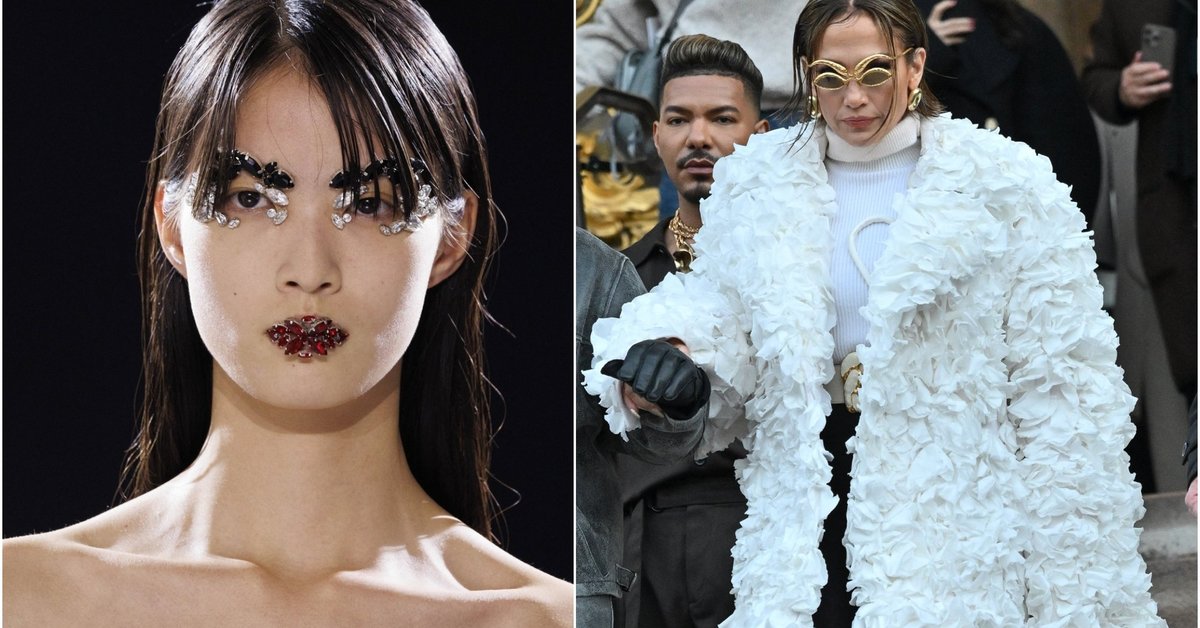 Lopesai jaka no rožu ziedlapiņām, modelēm kristālu meikaps – mirkļi no ...