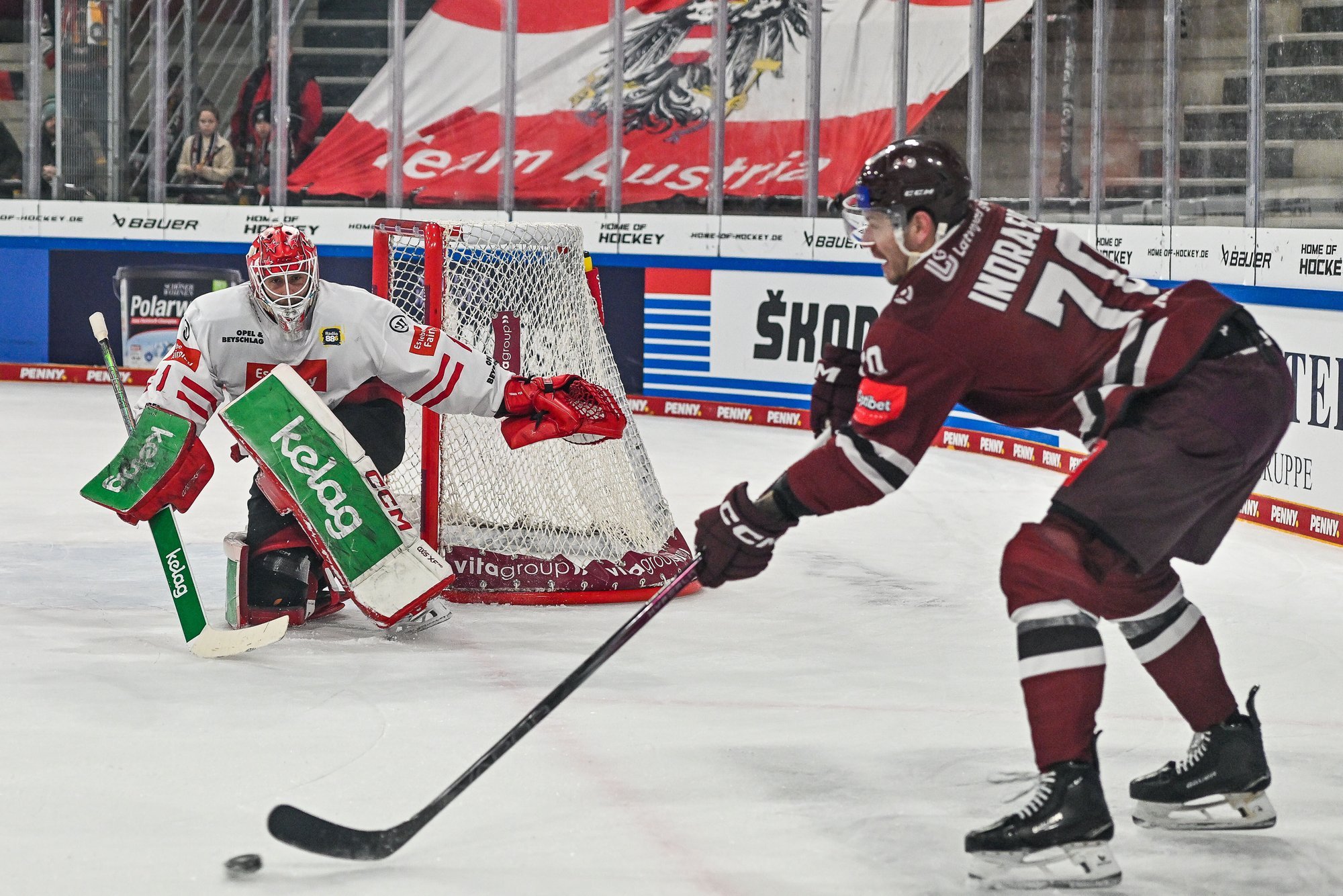 Latvijas hokeja izlase nervozi, bet uzvaroši noslēdz prestižo ...