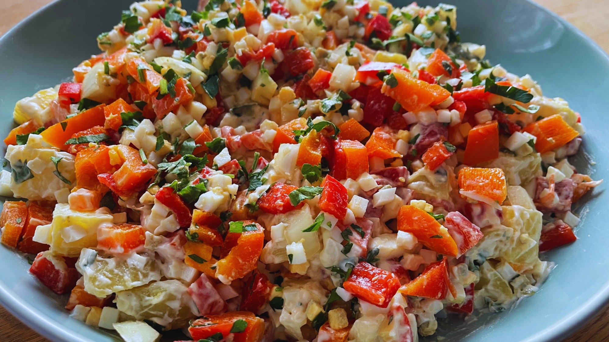 Kartupeļu salāti ar papriku