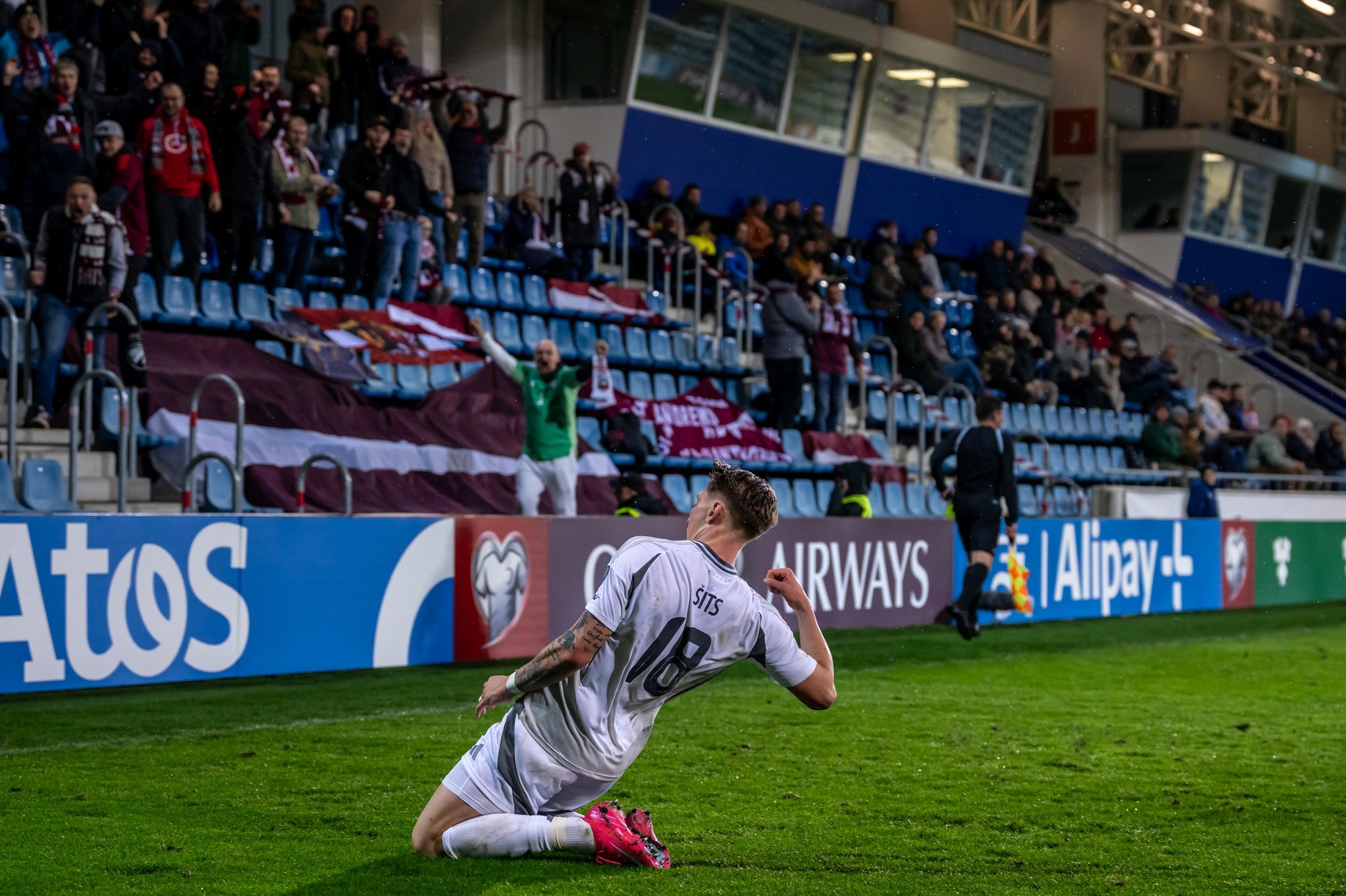 Latvijas futbolisti Pasaules kausa kvalifikāciju sāk ar uzvaru