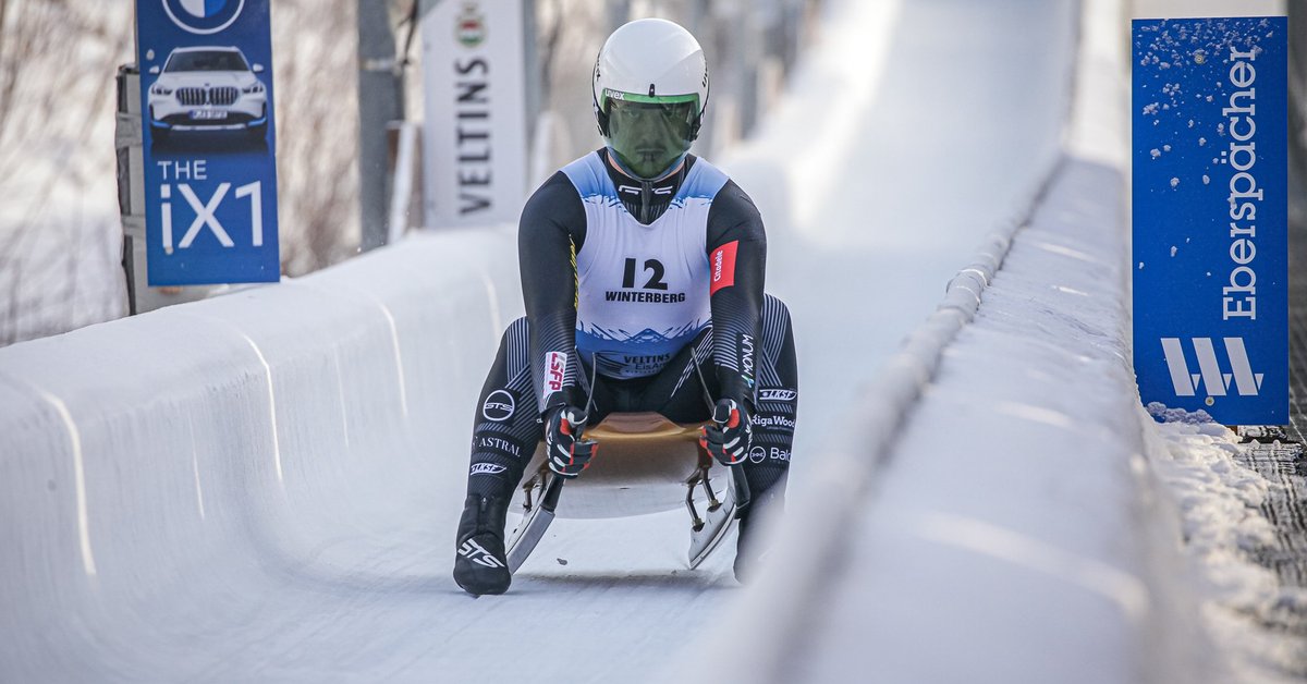 Rinkam bronzas medaļa pasaules junioru čempionātā kamaniņu sportā ...