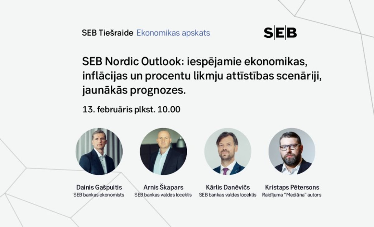 'SEB Nordic Outlook': iespējamo ekonomikas attīstības scenāriju ...