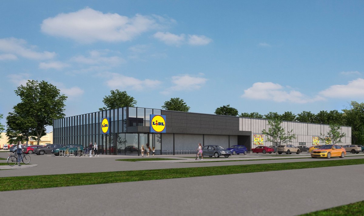 Pie Ulmaņa gatves sākti jauna 'Lidl' veikala būvdarbi