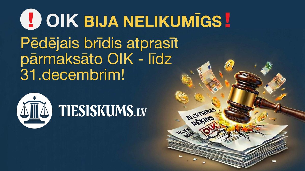 Jautājumi un atbildes par nelikumīgā OIK maksājuma atgūšanas iniciatīvu