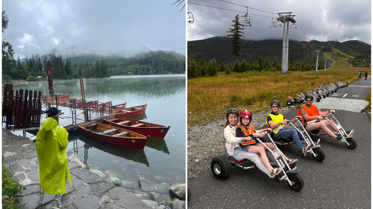 Kalnu kartingi un miglā tītas virsotnes – Slovākija no cita skatu punkta